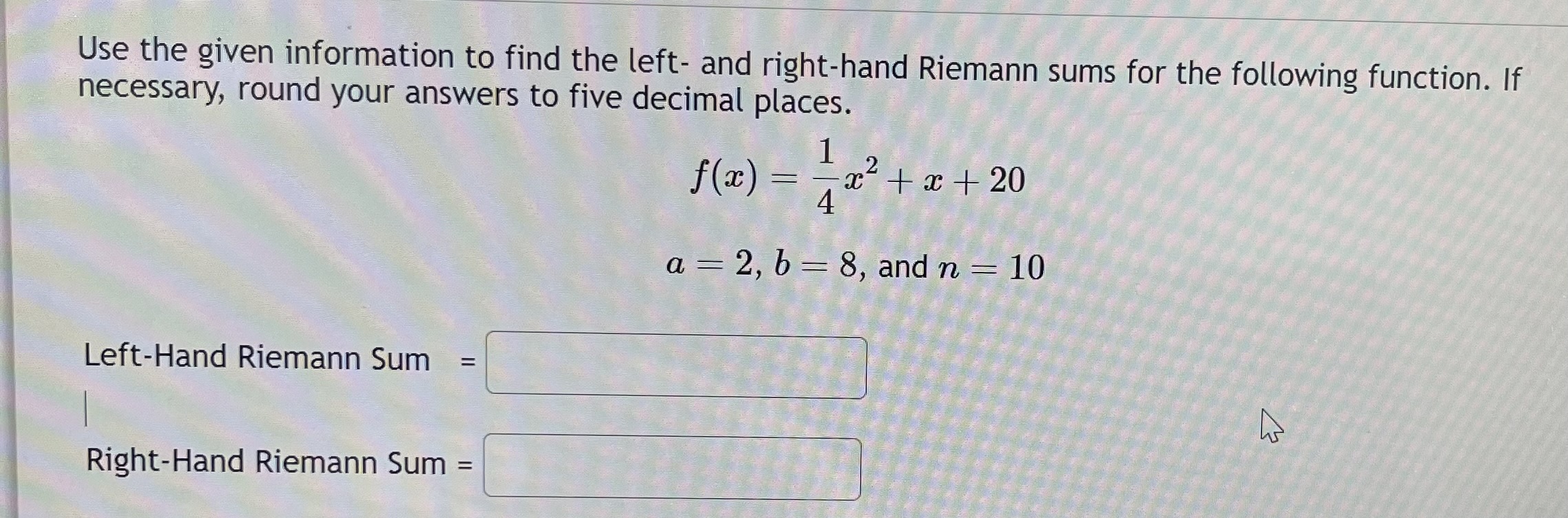 Use the given information to find the left- ﻿and | Chegg.com