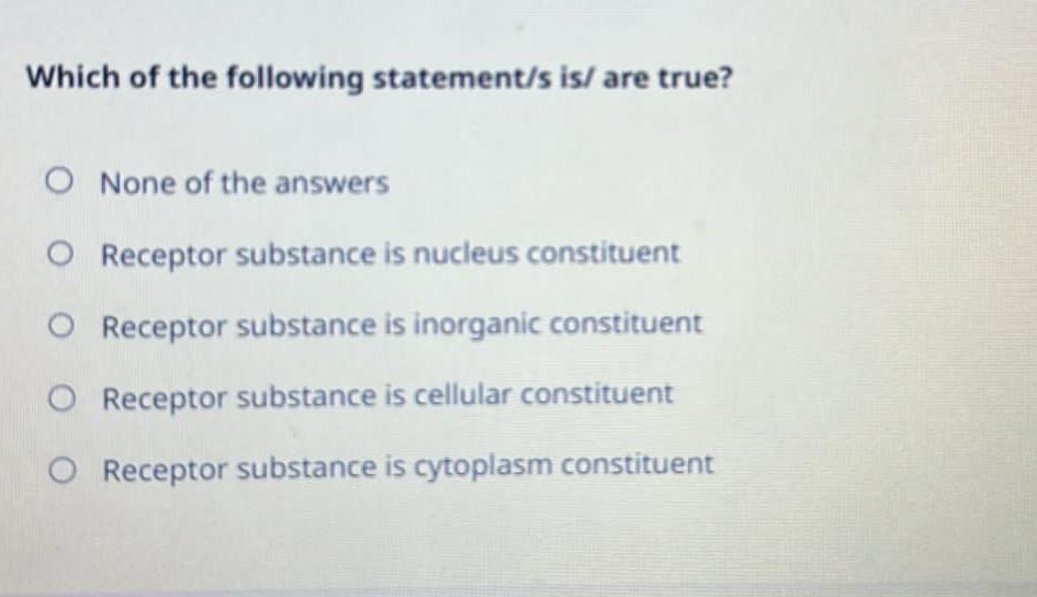 Solved Which of the following statement/s is/ ﻿are true?None | Chegg.com