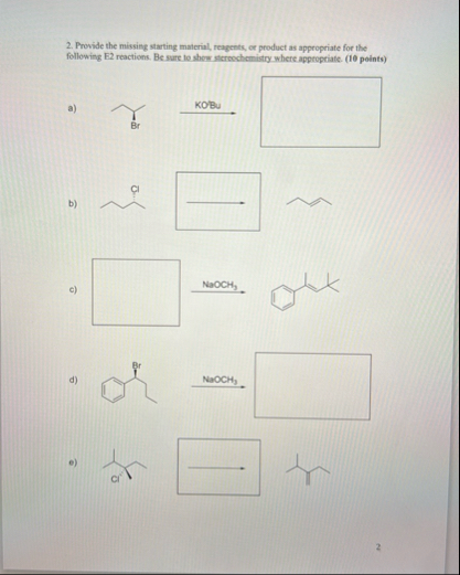 Solved How can I figure out Provide the missing starting | Chegg.com