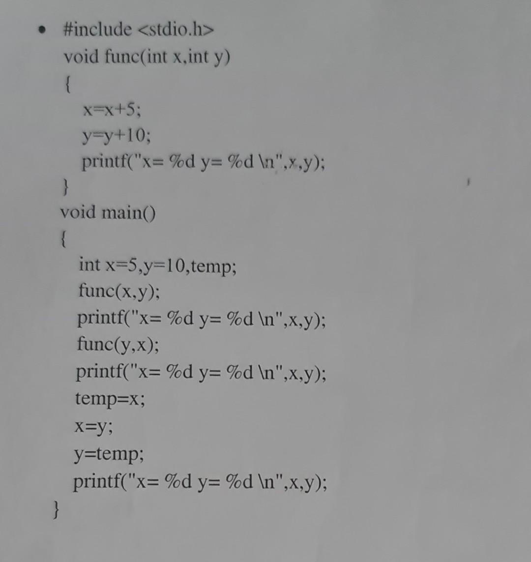 Solved - #include 2. Trace the following code: - #include