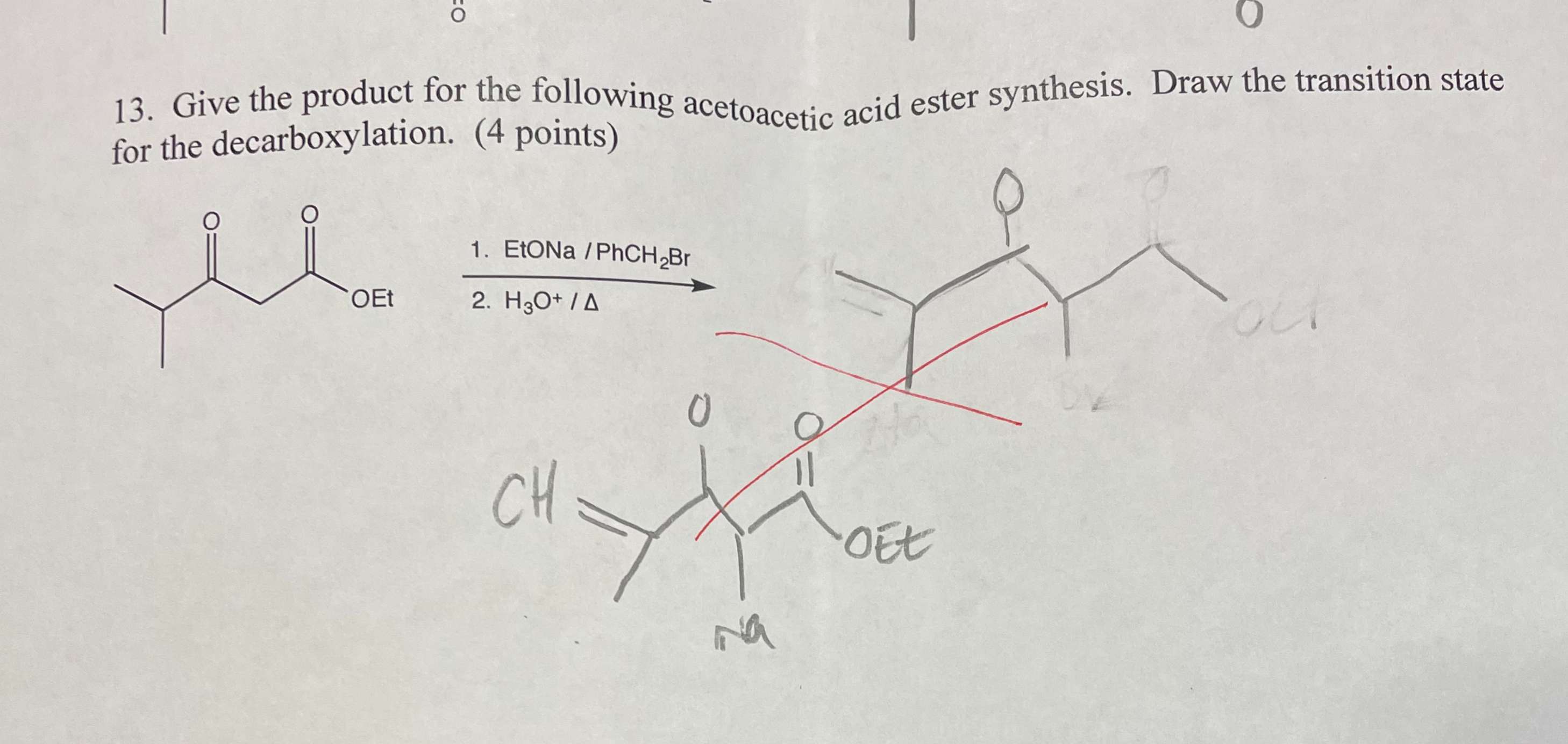 Solved Give the product for the following acetoacetic acid | Chegg.com
