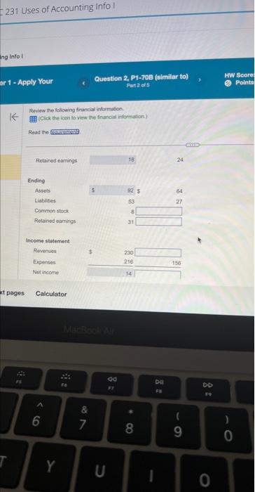 Solved Requirement 1. Compute the missing amount (?) for | Chegg.com