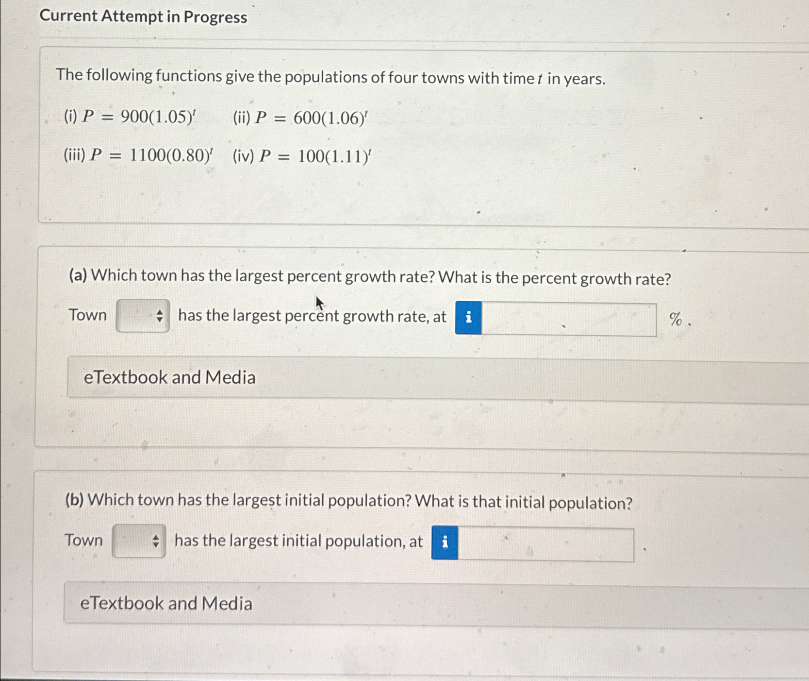Solved Current Attempt in ProgressThe following functions | Chegg.com