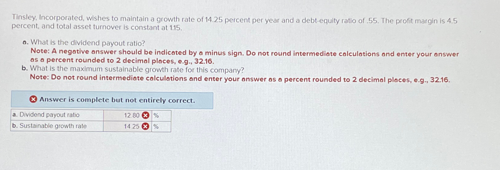 Solved Tinsley, Incorporated, wishes to maintain a growth | Chegg.com