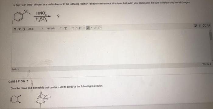 Solved SCH3 an ortho-director, or a meta director in the | Chegg.com
