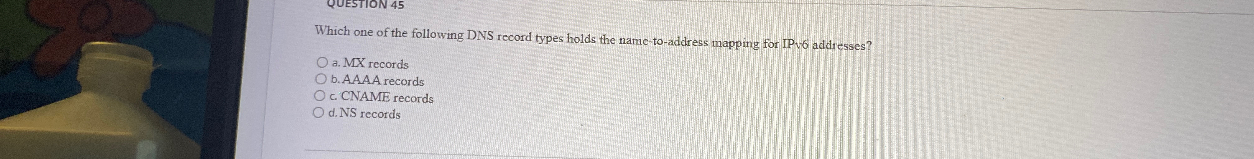 Solved Which one of the following DNS record types holds the | Chegg.com