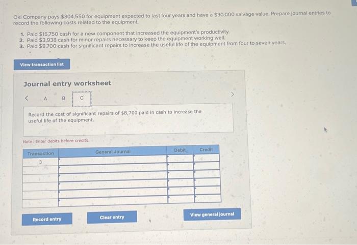 Solved Exercise 8-14 (Algo) Ordinary repairs, extraordinary | Chegg.com
