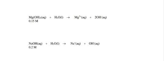 Solved 4. (a) Calculate the [H30*1 AND the [OH-] for each | Chegg.com