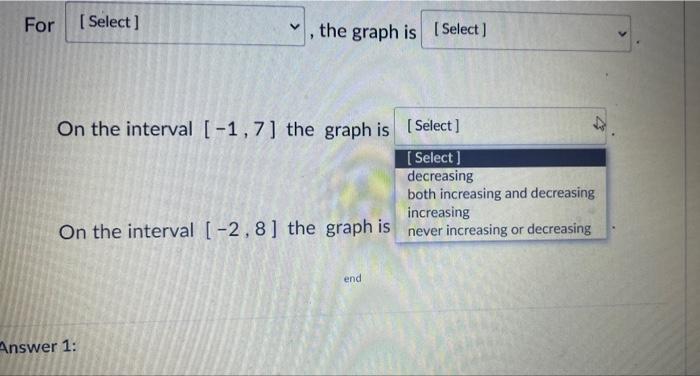 Solved increasing and Decreasing behavior 30 20 -10 -2 0 3 4 | Chegg.com