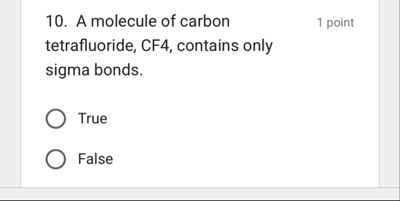 Solved A molecule of carbon1 ﻿point tetrafluoride, CF4, | Chegg.com
