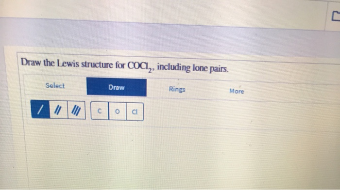 Solved Draw the Lewis structure for COCI,, including lone | Chegg.com