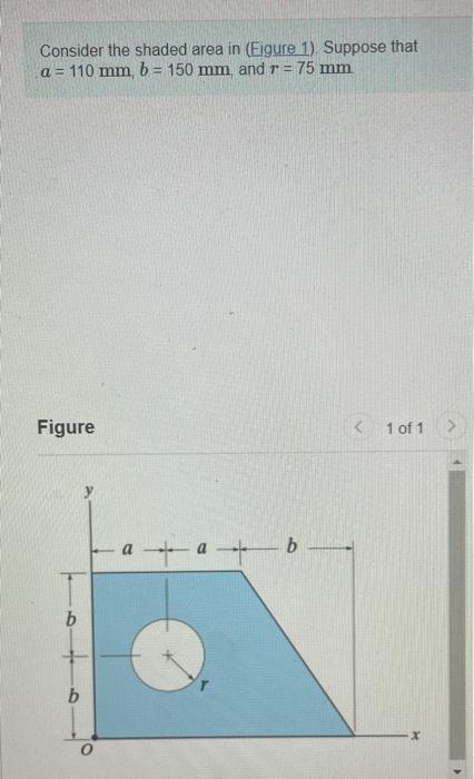 Solved Consider the shaded area in (Figure 1). Suppose that | Chegg.com