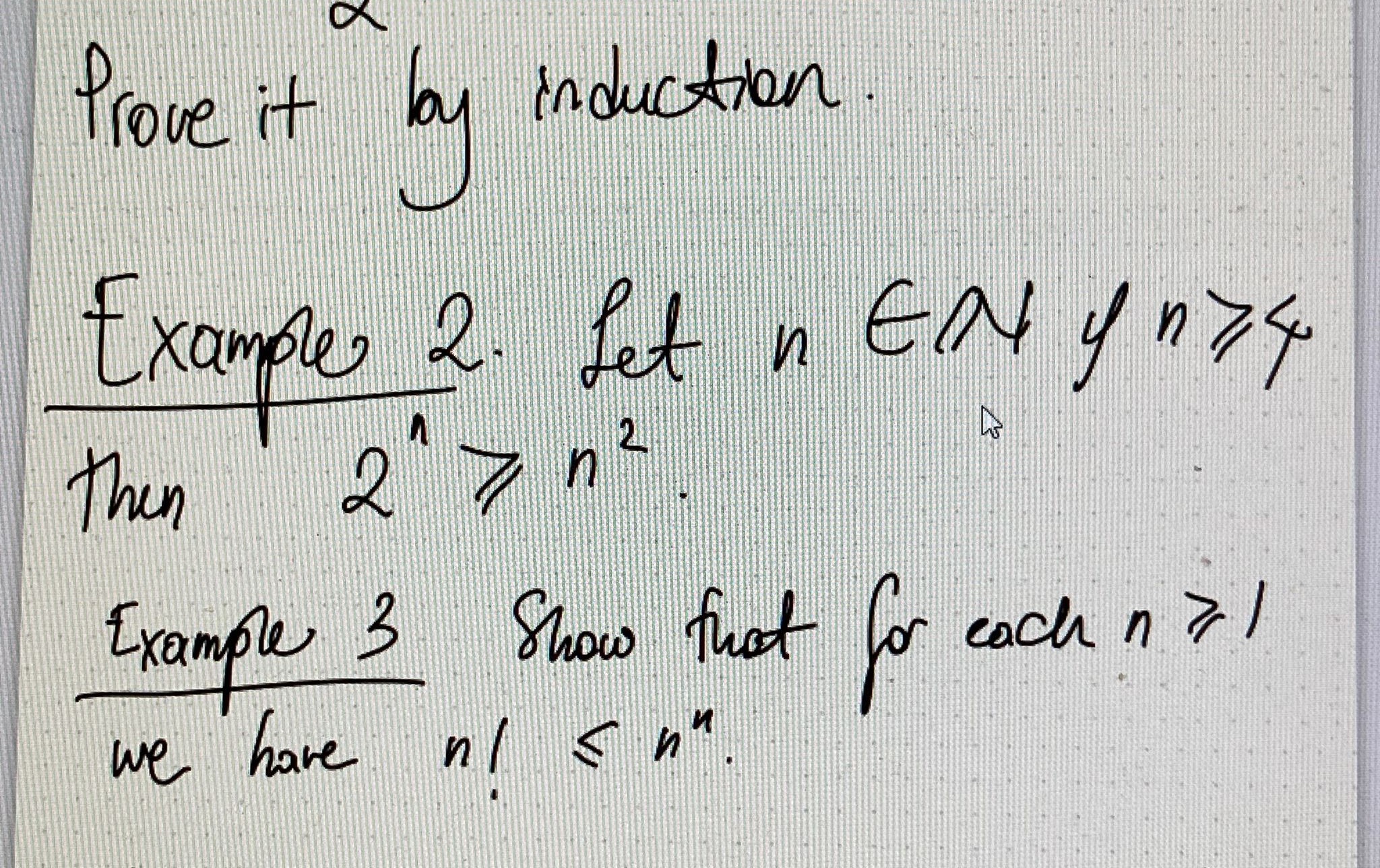 Solved Prove it by induction.Example 2) Let n in | Chegg.com Solved Prove it by induction.Example 2) Let n in | Chegg.com