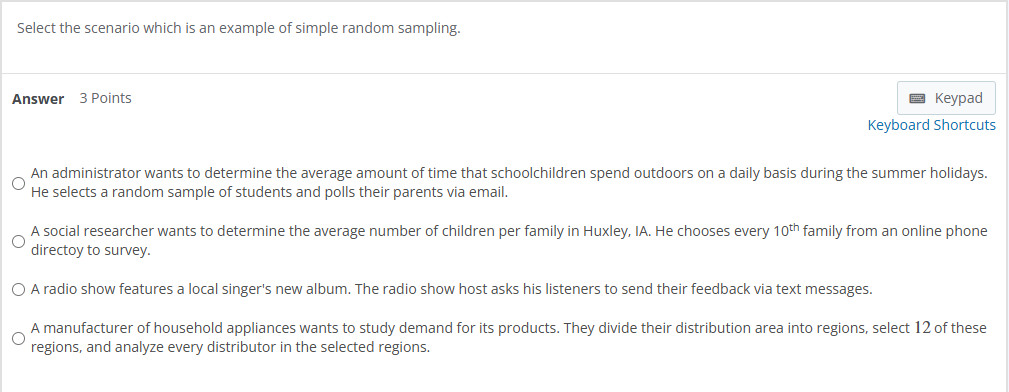 Solved Select the scenario which is an example of simple | Chegg.com
