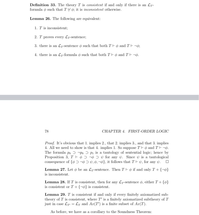 Solved (10 points) Prove Lemma 27 (p. 78 of the notes), that | Chegg.com Solved (10 points) Prove Lemma 27 (p. 78 of the notes), that | Chegg.com