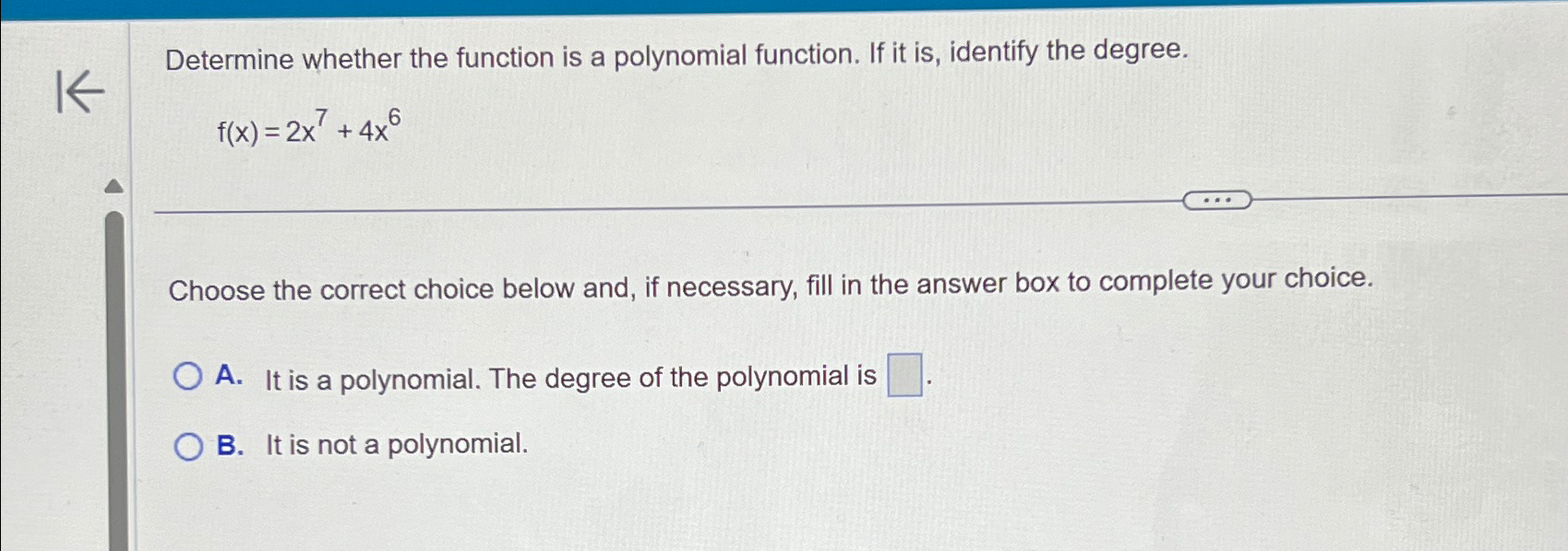 Solved Determine whether the function is a polynomial | Chegg.com