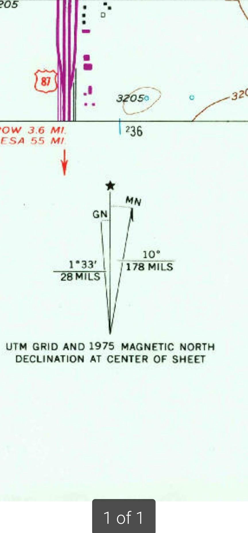 Solved To which grid system on the map does grid north, GN, | Chegg.com