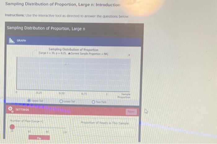 Solved Sampling Distribution of Proportion, Large n : | Chegg.com