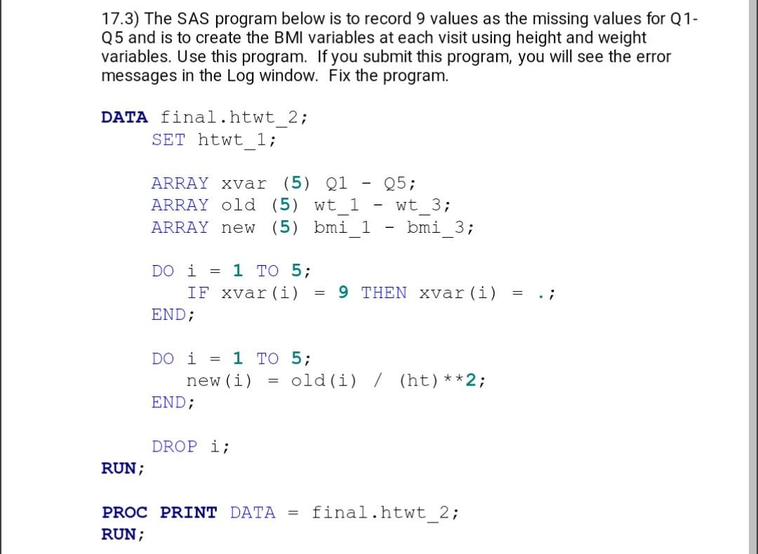 Solved Please, do answer the question with the SAS output | Chegg.com