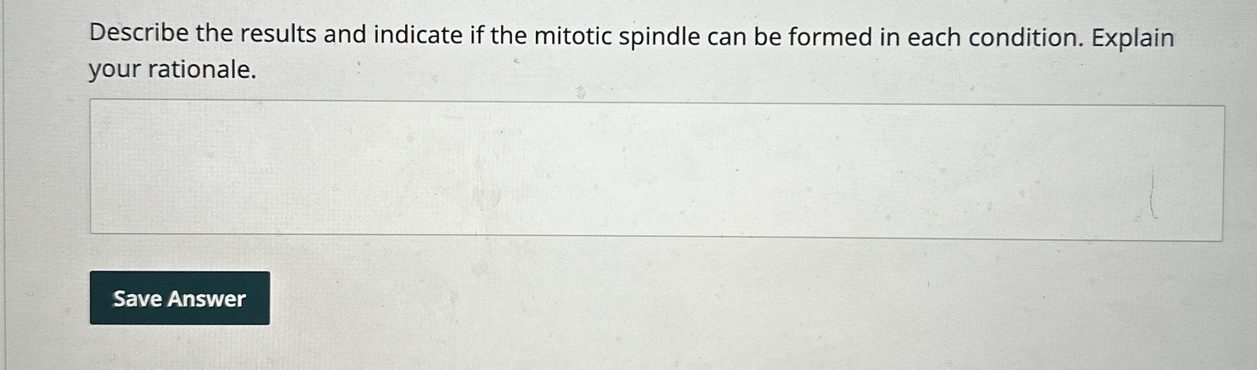 Solved Describe the results and indicate if the mitotic | Chegg.com
