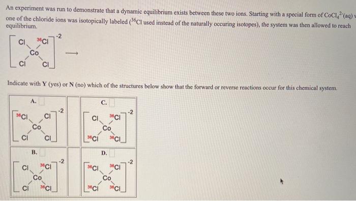 Solved In aqueous solution cobalt(II)ion is surrounded by 4 | Chegg.com