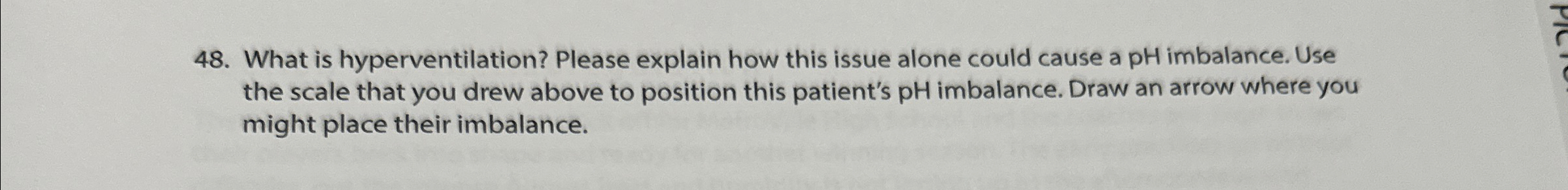 Solved What is hyperventilation? Please explain how this | Chegg.com