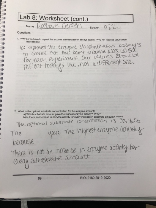 Solved Lab 8: Worksheet (cont.) Name_hasrara Derden | Chegg.com
