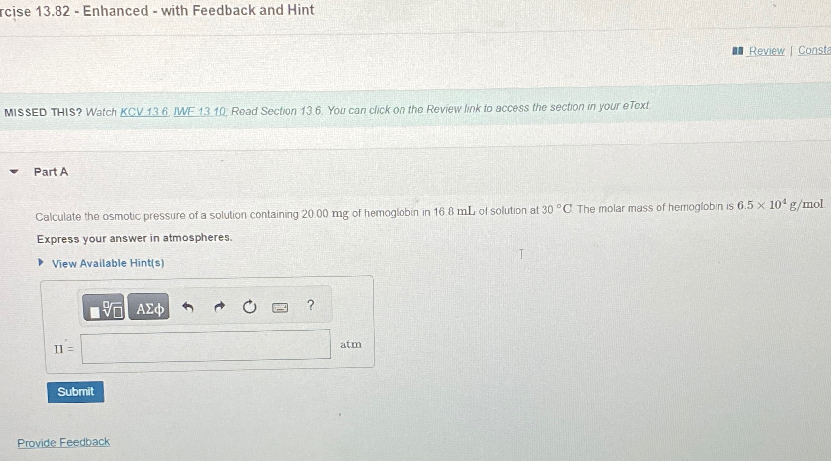 Solved rise 13.82 - ﻿Enhanced - ﻿with Feedback and | Chegg.com