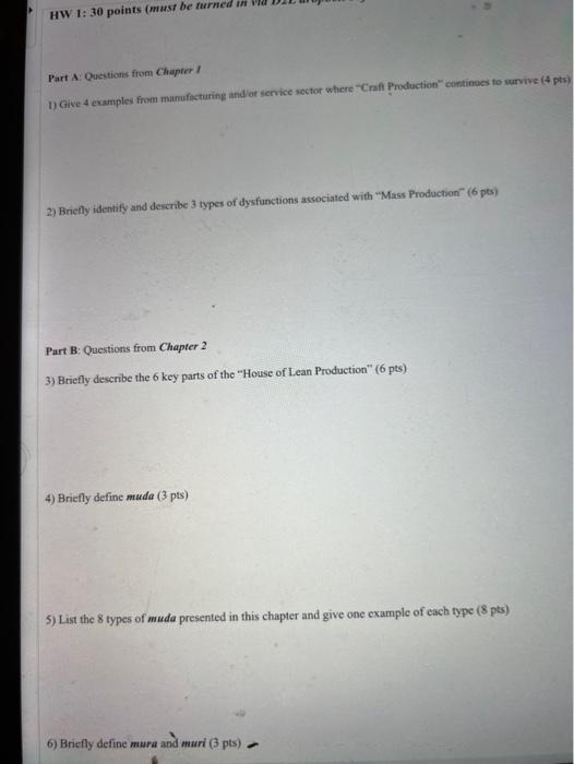 Part A: Questions from Chapter I 1) Give 4 caimples | Chegg.com