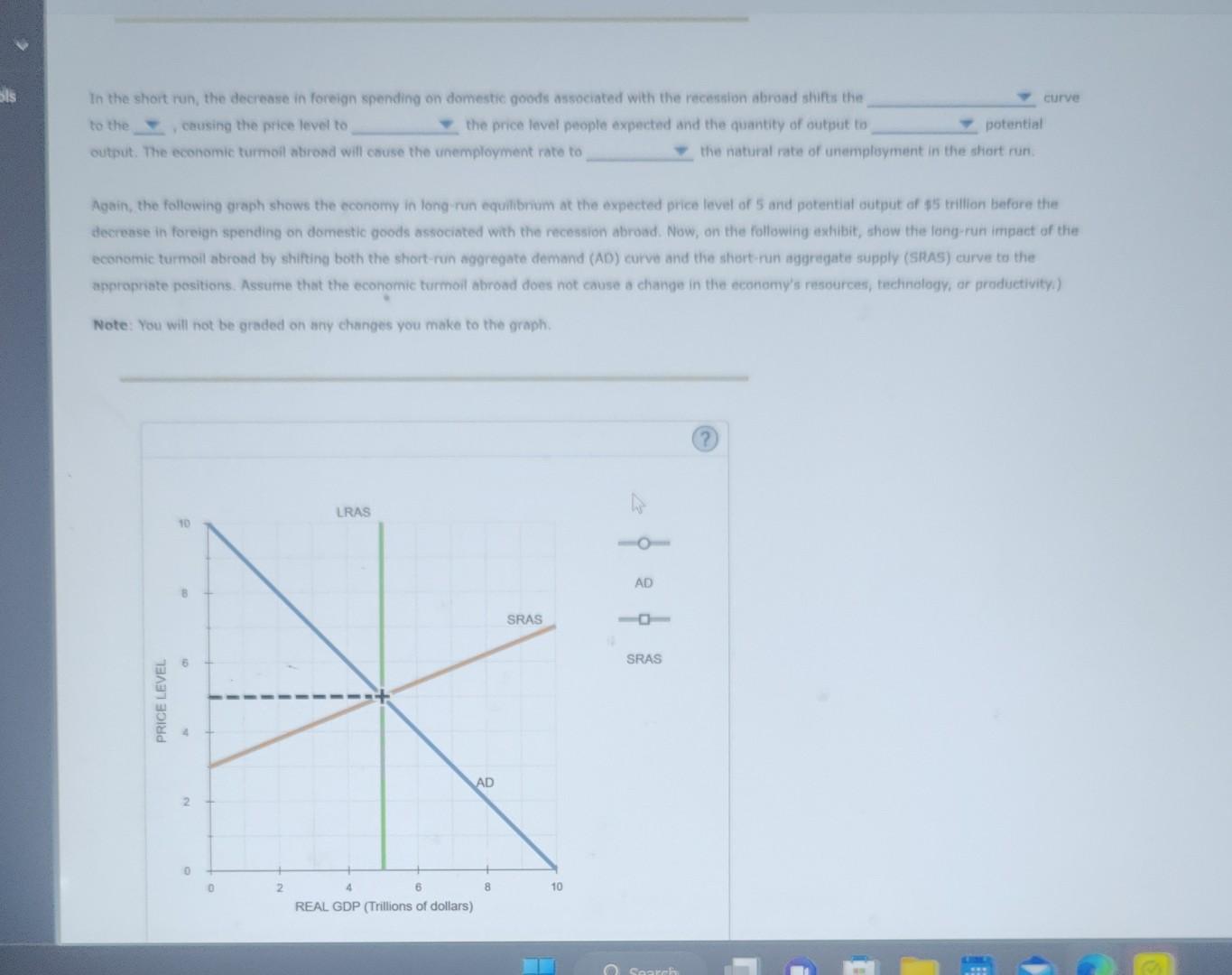 Solved 11. Economic fluctuations The following graph shows | Chegg.com