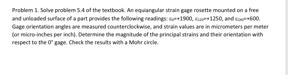 Solved Problem 1. ﻿Solve problem 5.4 ﻿of the textbook. An | Chegg.com
