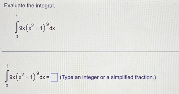 Solved Evaluate The Integral 1 Sex X² 1 º 9x Dx 1 Sex X²