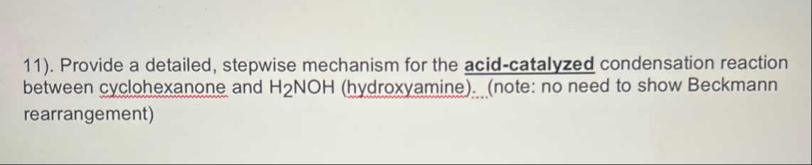 Solved . ﻿Provide a detailed, stepwise mechanism for the | Chegg.com