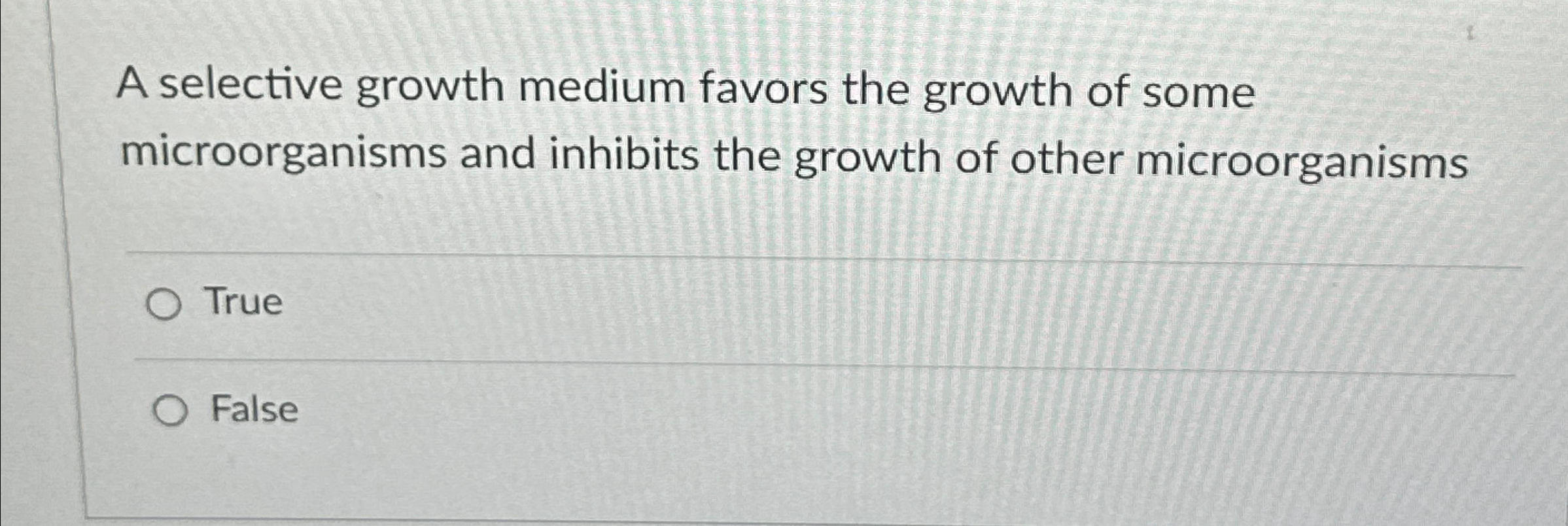 Solved A selective growth medium favors the growth of some | Chegg.com