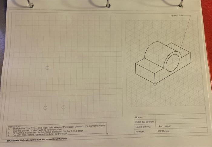Solved Nome: ENGR 103 Section Name of Dwg Number: Stacked | Chegg.com