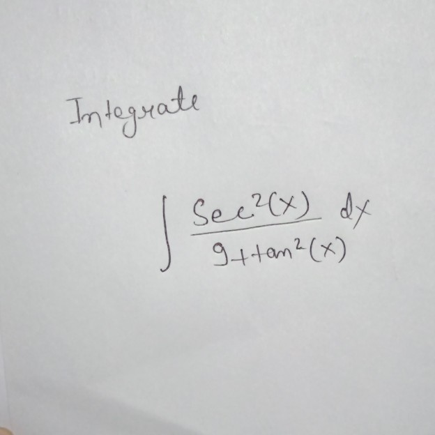 Solved Integrate Sec?(x) dx g+tan? (x) | Chegg.com