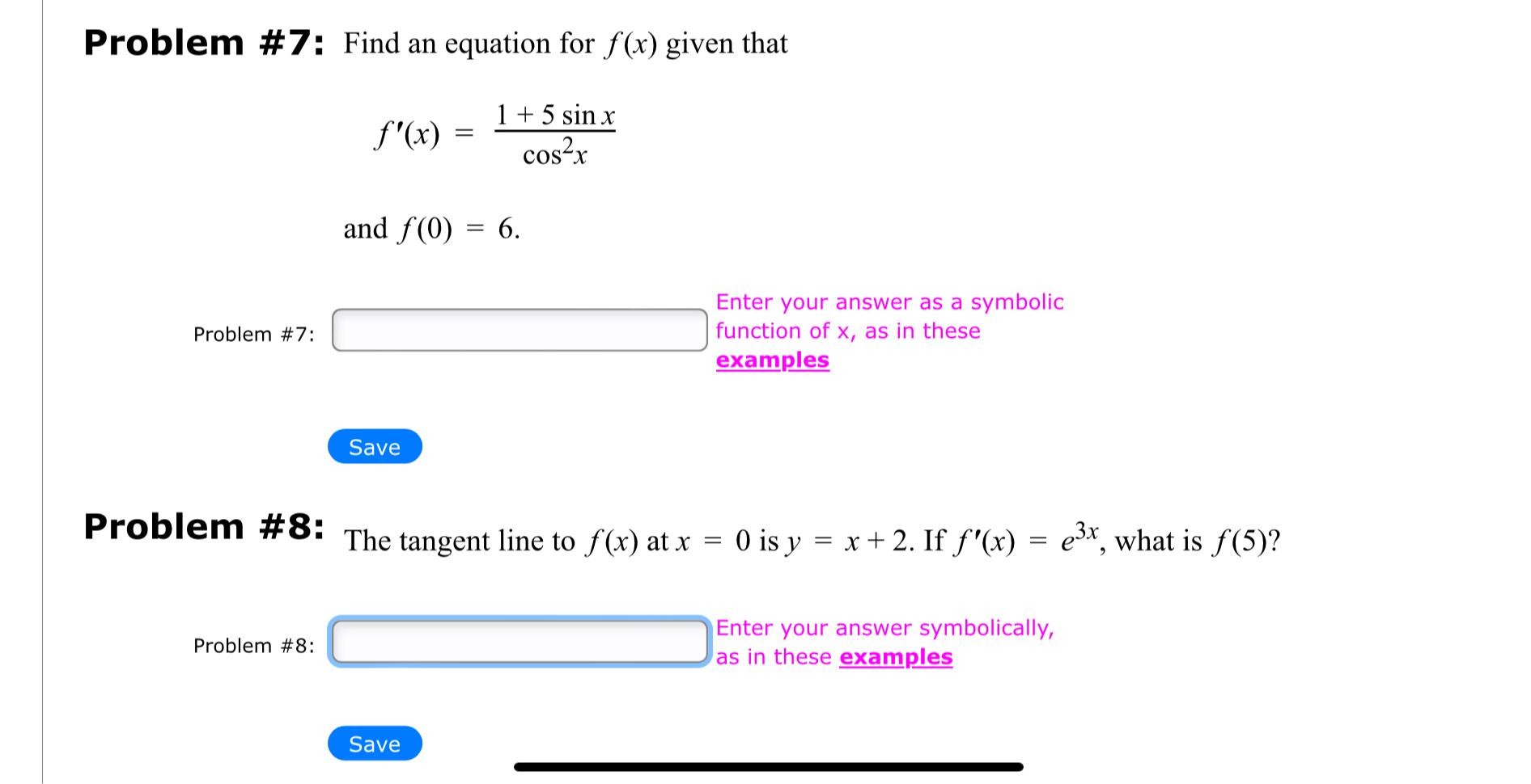 Solved Problem #7: Find an equation for f(x) ﻿given | Chegg.com