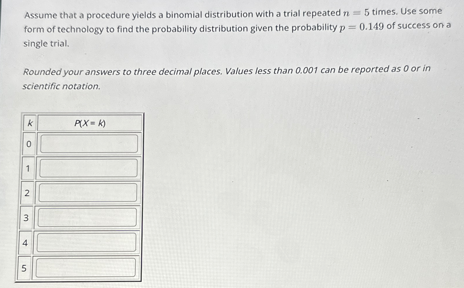 Solved Assume that a procedure yields a binomial | Chegg.com