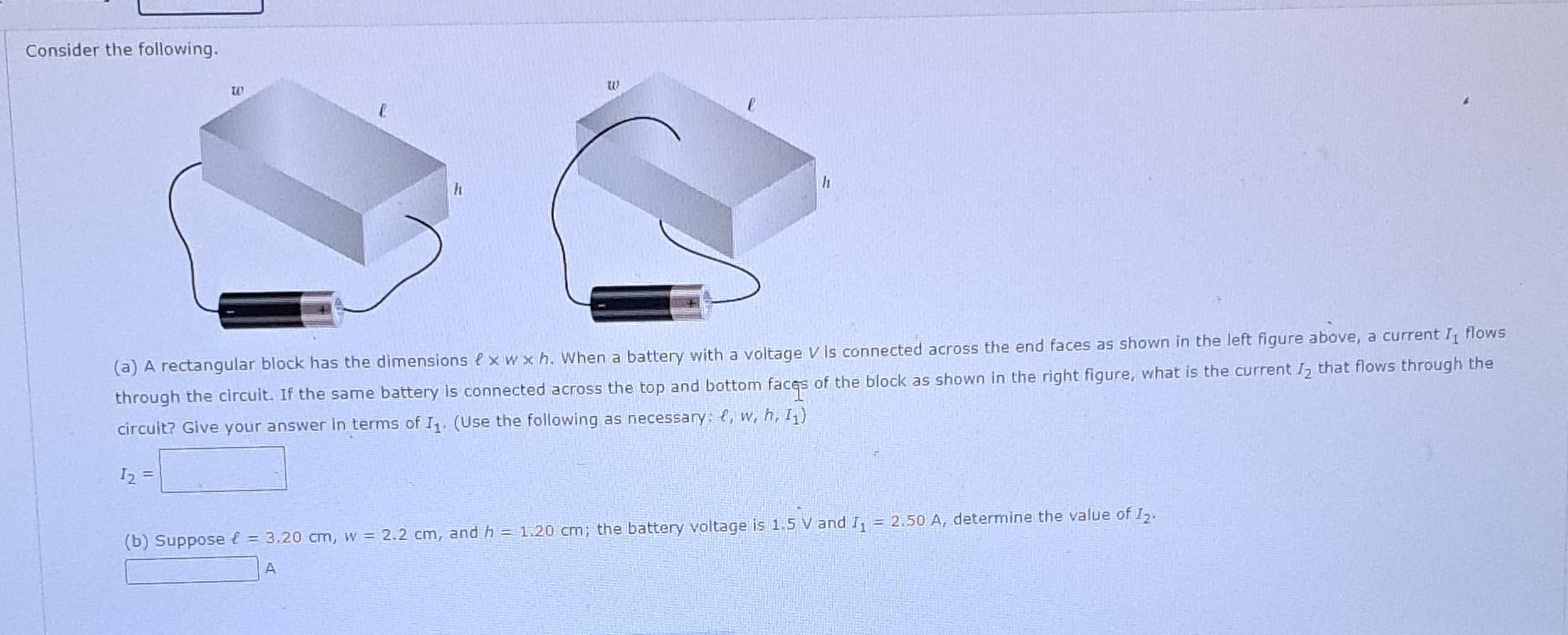 Solved Consider the following. (a) A rectangular block has | Chegg.com