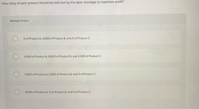 Solved Castor Corp. produces three products, and is | Chegg.com