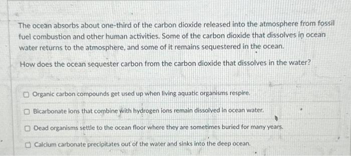 Solved Dead organic matter commonly decomposes in a pattem | Chegg.com