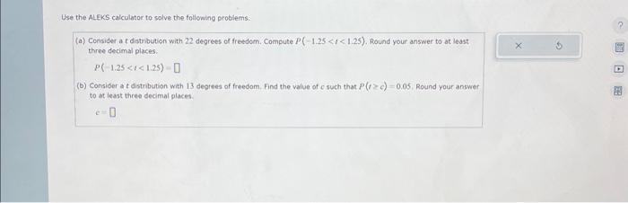 Solved Use the ALEKS calculator to solve the following | Chegg.com