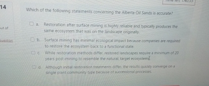 Solved 14Which of the following statements concerning the | Chegg.com