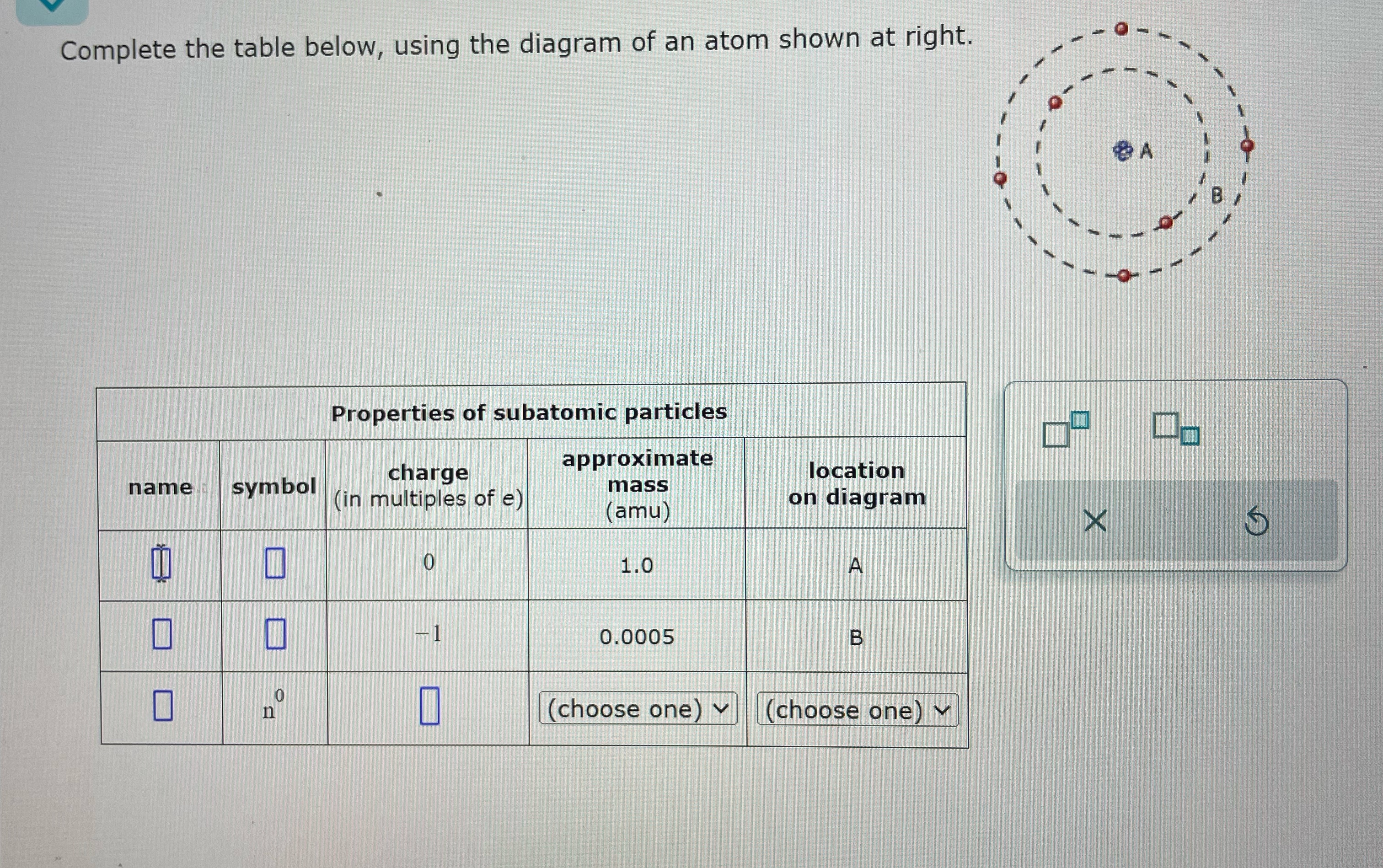 Complete the table below, using the diagram of an | Chegg.com