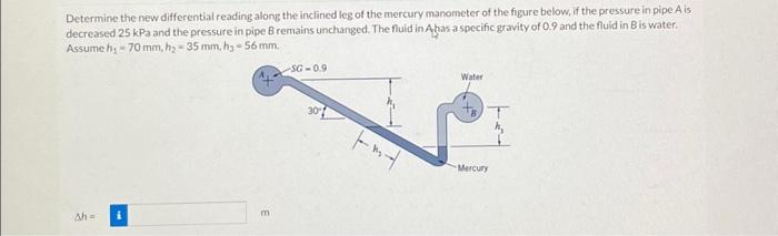 Solved Determine the new differential reading along the | Chegg.com