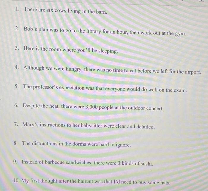 Style Practice: Making Actors the Subject of Your | Chegg.com