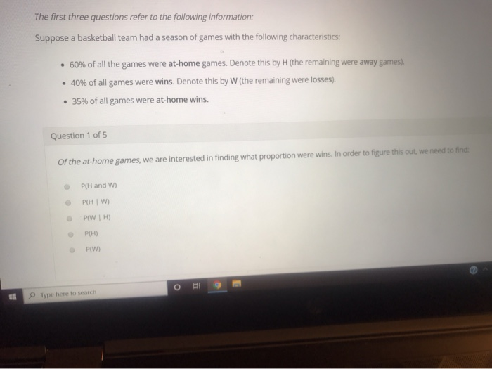 Solved The first three questions refer to the following | Chegg.com