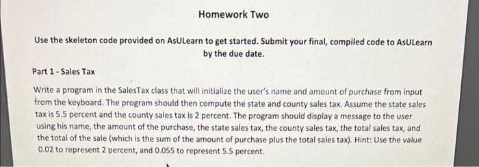 Solved Use the skeleton code provided on AsULearn to get | Chegg.com