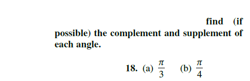 Solved find (ifpossible) ﻿the complement and supplement | Chegg.com