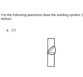 Solved For the following questions draw the welding symbol: | Chegg.com